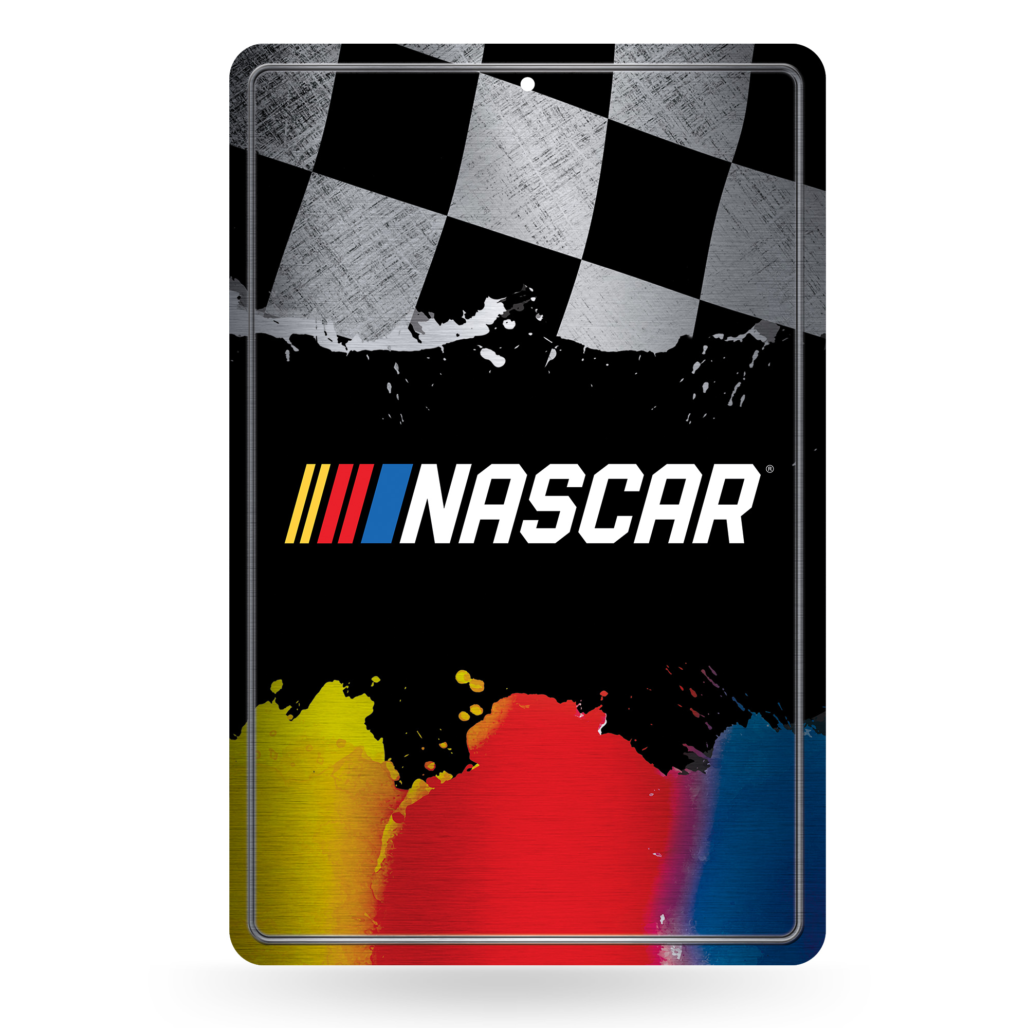 Rico Industries NASCAR Racing Logo Paint Splatter Large Metal Sign for ...