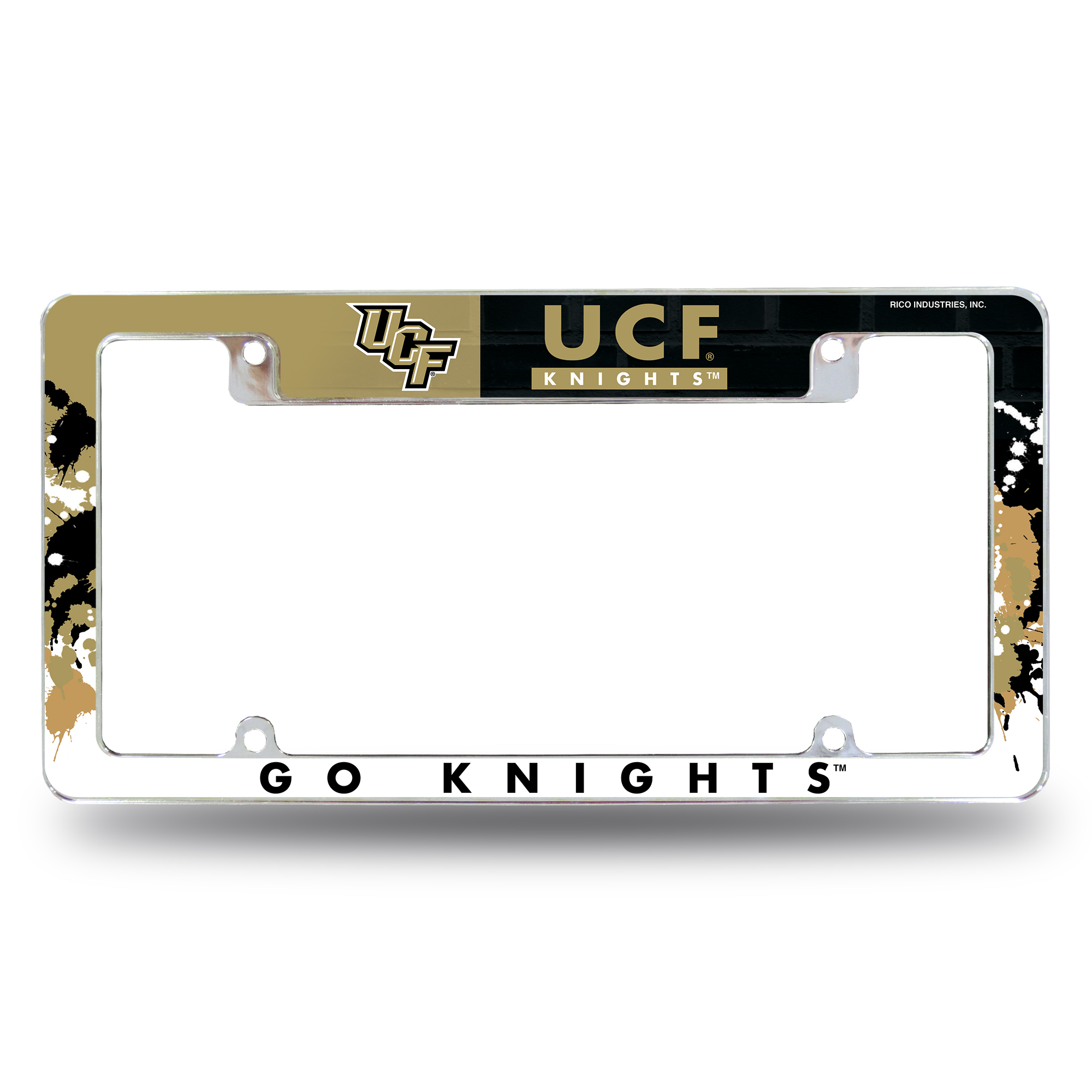 Central Florida Knights - UCF UCF Primary 12" x 6" Chrome All Over ...