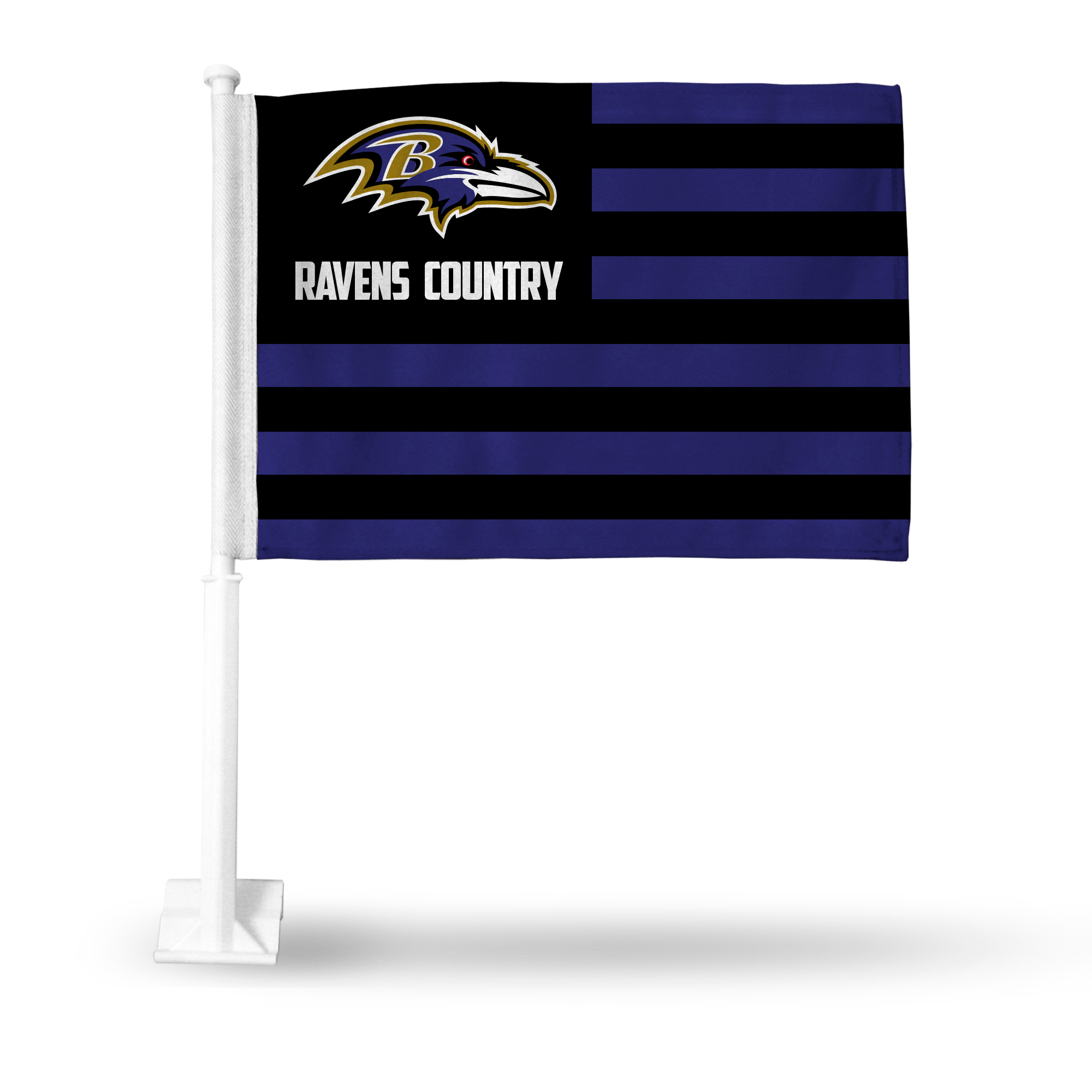 Rico Industries NFL Football Baltimore Ravens Country Double Sided Car ...