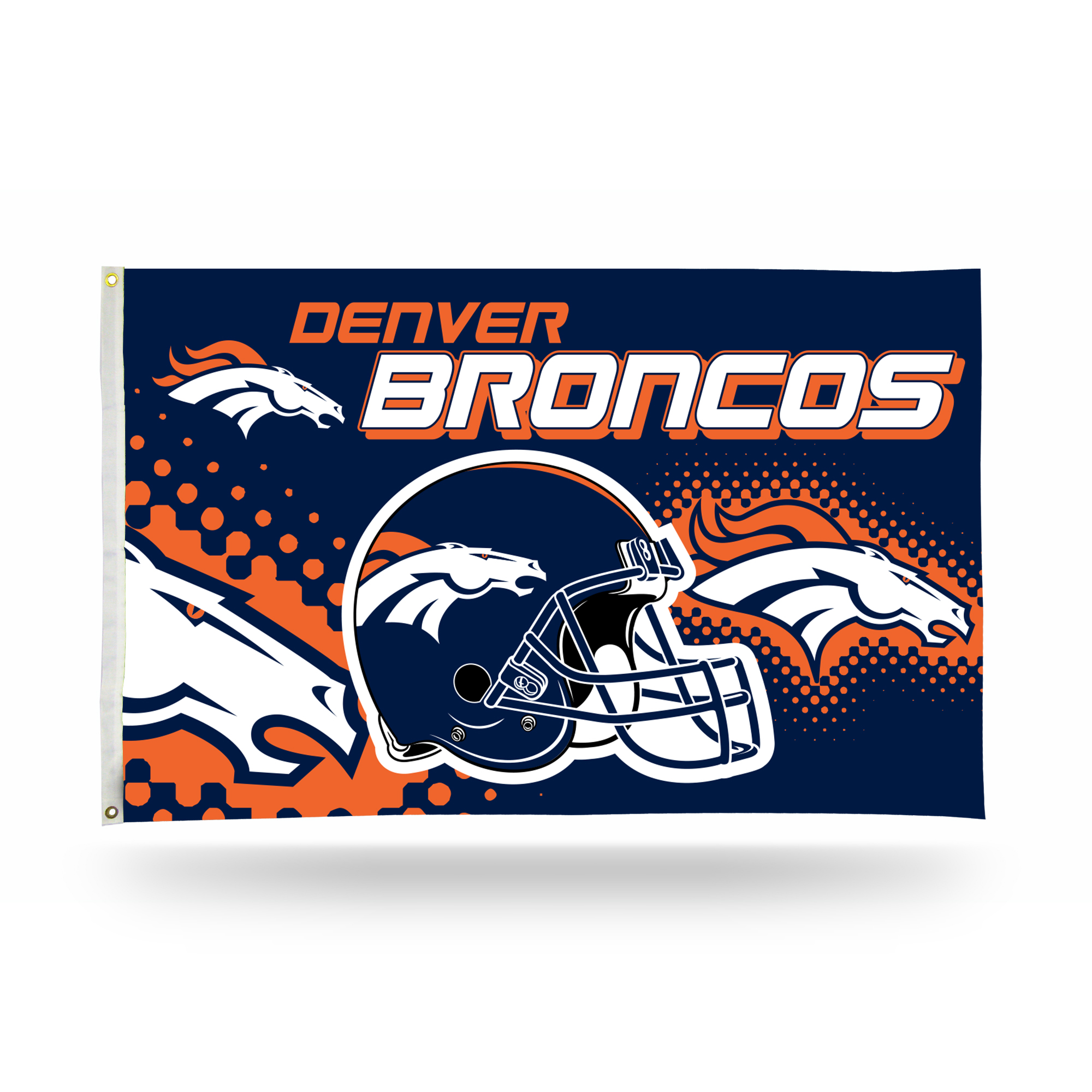 NFL Rico Industries Denver Broncos Helmet 3' ' Banner Flag for sale ...